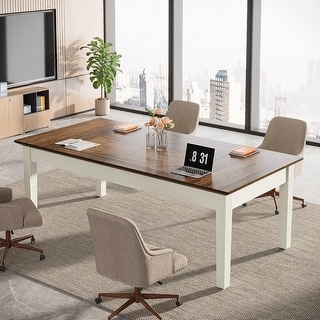 62 Inches Computer Desk Office Executive Desk for Home Office - Bed ...