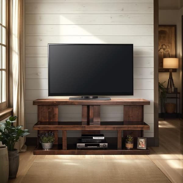 Bridgevine Home Sausalito 64 inch TV Stand for TVs up to 70 inches, No ...