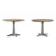 Ronda Round Two-Tone Dining Table - Bed Bath & Beyond - 40268775