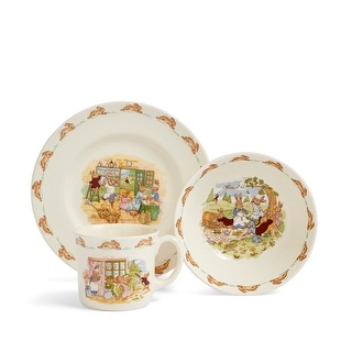 Royal Doulton Bunnykins Childrens Bowl, Plate & Mug, 3 Piece Set - Bed ...