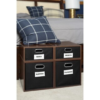 Noble Connect Storage Set- 2 Half Size Cubes- Truffle - Bed Bath ...