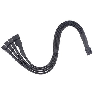 Fan Power Supply Cable 1 to 4 Converter w 3 Pin 4 Pin for CPU 10.6Inch ...