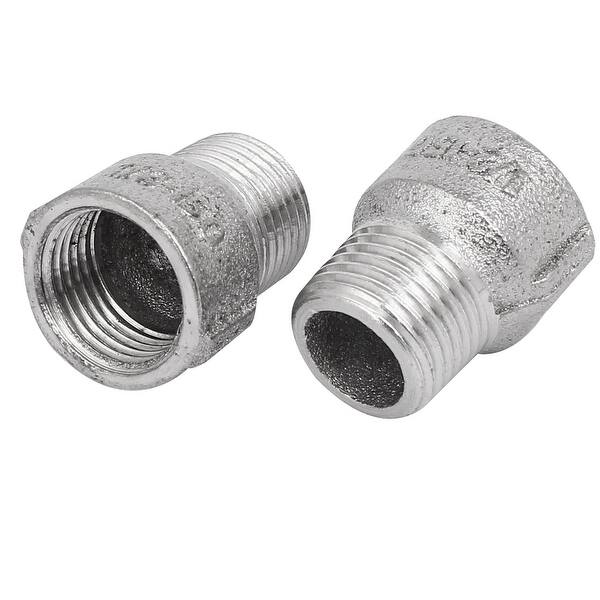 Adapter Bushing Connector Pipe Fittings 1/2BSP Male to 1/2BSP Female ...