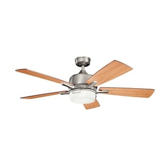Kichler Leeds 52" Ceiling Fan with Blades, LED Light and Wall Control ...