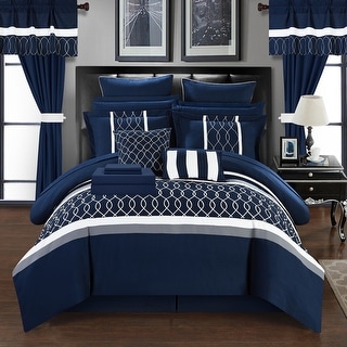 Chic Home Rinat Beige Color Block 24 Piece Room in a Bag - On Sale ...