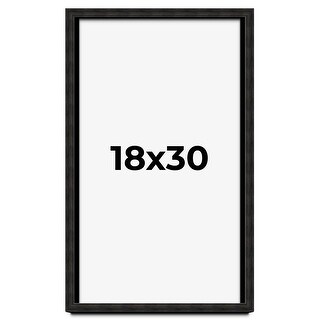 18x30 Shadow Box Black Rustic Barnwood Display Frame | 1.125 Inch - Bed ...