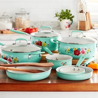Classic Ceramic Cookware Set, 12 Piece Set - Bed Bath & Beyond - 37822817
