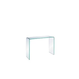 Waterfall Glass Small Console Table - 30"H x 36"W x 8"D - Bed Bath ...