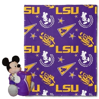 COL - COB 312 LSU Pennant Mickey Hugger Pillow & Silk Touch Throw Set ...