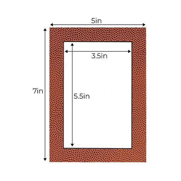 Real Football Texture Photo Mat 5x7 for 4x6 Photos - Fits 5x7 Frame ...