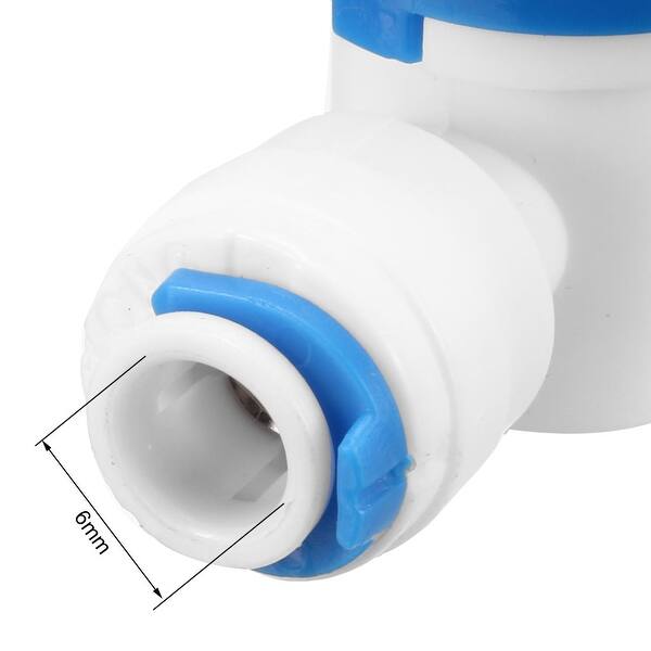 Water Pipe Fitting Quarter Turn Lever Blue White Plastic Ball Valve ...