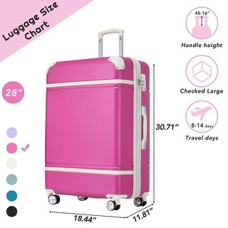 Luggage Set Suitcase Password Box Trolley Case TSA Lock Trunk Sets ...