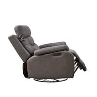 Dual OKIN Motor Power Recliner Chairs Swivel Rocker Recliner with One ...