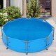12ft Round Above Ground Swimming Pool with 12ft Pool Cover - 12' x 30 ...