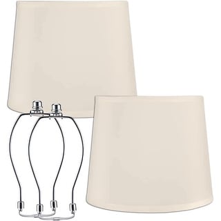 Lamp Shades For Table Lamps - Hand-Crafted Natural Linen Fabric (10 ...