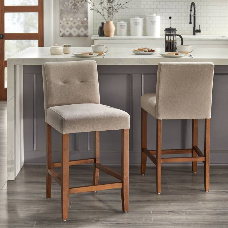 Lifestorey Crawford 26-inch Stool (Set of 2) - On Sale - Overstock ...