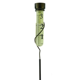 15" Black and Clear Patina Grande View Rain Gauge - Bed Bath & Beyond ...