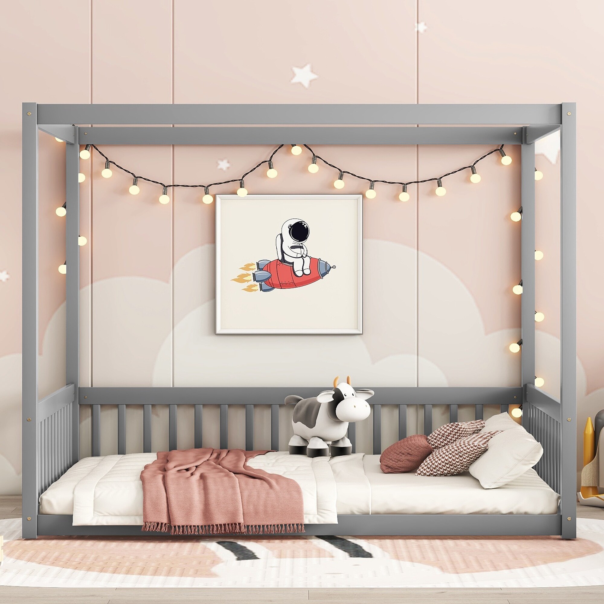 4 post platform bed store