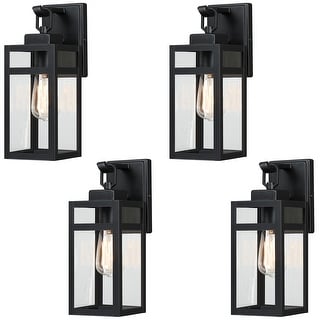 4PK-1 Light Matte Black Wall Light - Bed Bath & Beyond - 36401487