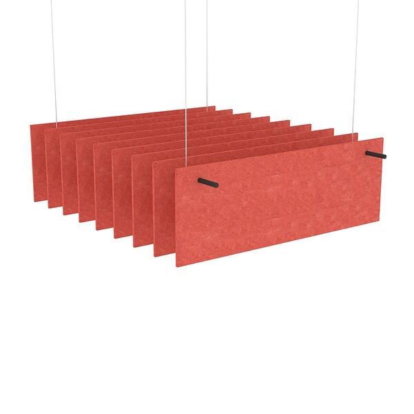 Escape Series 5 L Rectangular Acoustical Ceiling Baffles Set Of 9