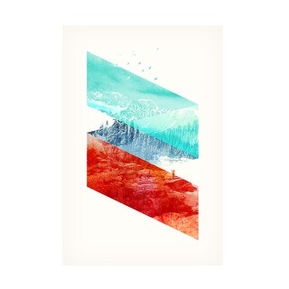 Robert Farkas 'Montain Stripes' Canvas Art - Bed Bath & Beyond - 39536048