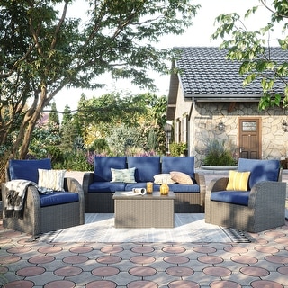 Brisbane Outdoor Sofa 6-Piece Set - Bed Bath & Beyond - 37343451