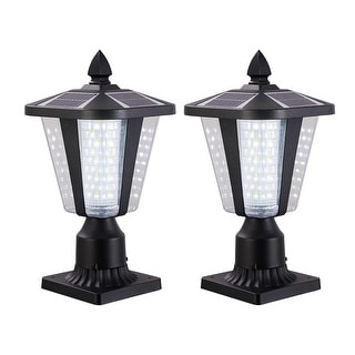 Solar Column Headlights With Dimmable LED 2 pack - Bed Bath & Beyond ...
