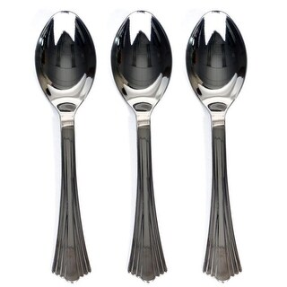 Disposable Silver Plastic Spoons - Bed Bath & Beyond - 41537355