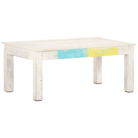 vidaXL Coffee Table Solid Reclaimed Wood 38.6"x28.7"x17.7" - Overstock ...