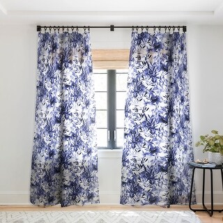 1-piece Sheer Changes Indigo Made-to-Order Curtain Panel - 84 Inches x ...