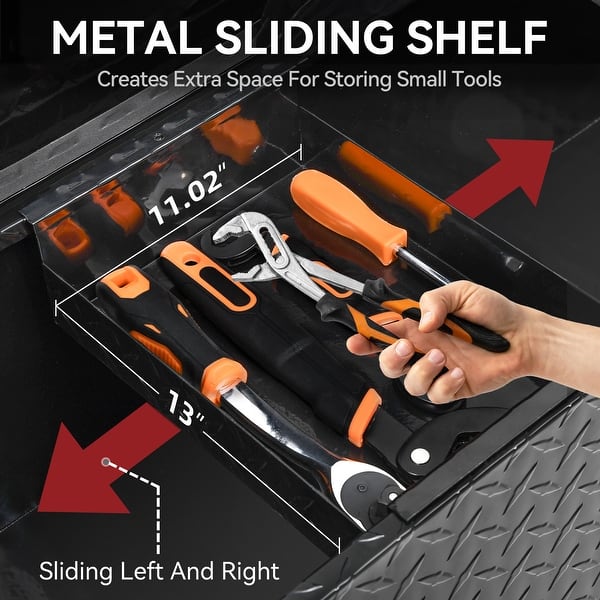 Modern 50"Aluminum Tool Box Diamond Plate Chest Box - 50" - On Sale ...