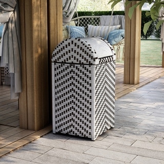 Alat Contemporary Wicker Outdoor Deck Storage Hamper by Furniture of ...
