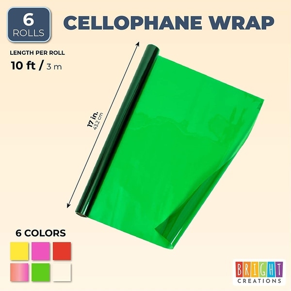 green cellophane roll