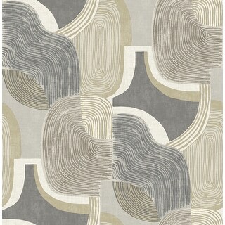 A-Street Prints Hollace Slate Geometric Wallpaper - Bed Bath & Beyond ...