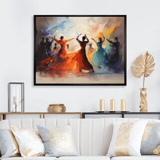 Designart "Soulful Dancing I" Dance Framed Wall Decor - Bed Bath ...