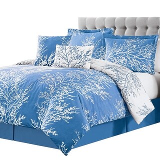 6-Piece Spring Foliage Reversible Bedding Comforter Set - Bed Bath ...