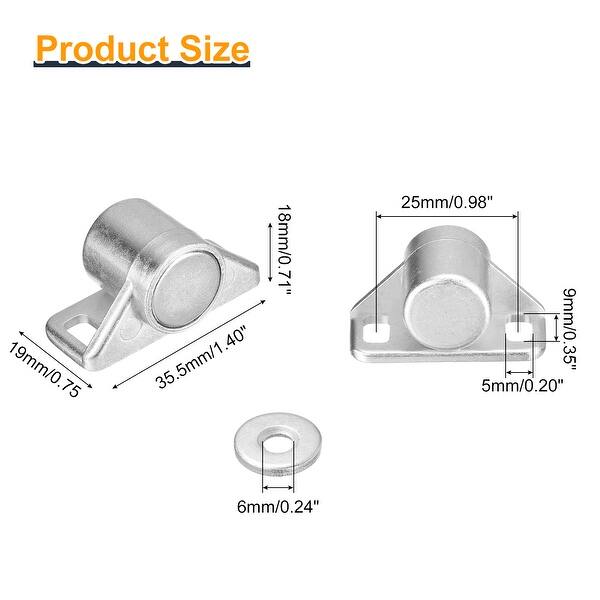 8 Set Zinc Alloy Magnetic Cabinet Door Catch for Cupboard Closet - Bed ...