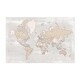 Maps Rustic US State World Map Art Print/Poster - Bed Bath & Beyond ...