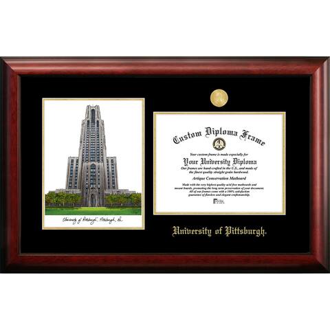 University of California, Irvine 11w x 8.5h Gold Embossed Diploma Frame with Campus Images ...