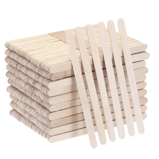 Wood Craft Sticks, 6 Inch Wooden Crafts Stick for DIY Craft, 500 Pcs ...