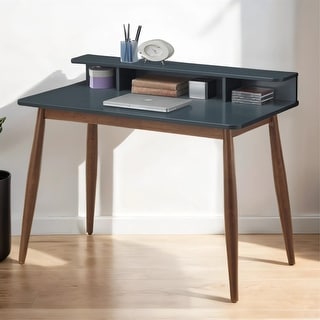 Mid-Century Modern Wood Writing Desk with Hutch - Bed Bath & Beyond ...