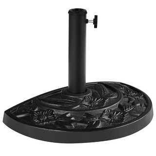 Yaheetech 20lb Half Round Umbrella Base Stand, Black - Bed Bath ...