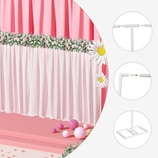 Wedding Backdrop Stand w/Metal Iron Adjustable Frame for Celebrations ...