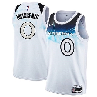 Unisex Timberwolves Donte DiVincenzo White 2024-25 Minnesota City ...