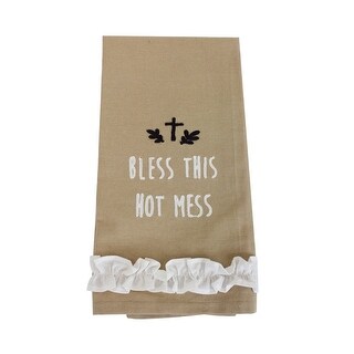 22" Cotton Bless This Hot Mess Tea Towel - Bed Bath & Beyond - 40392181