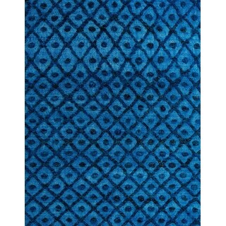 Ahgly Company Machine Washable Abstract Neon Blue Area Rugs - Bed Bath ...