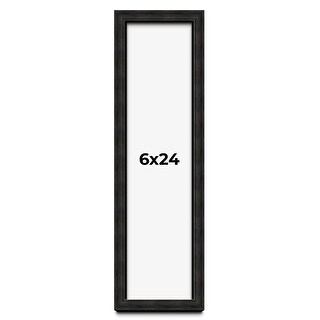 6x24 Shadow Box Black Rustic Barnwood Display Frame | 1.125 Inch Deep ...