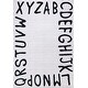 Abani Rugs Parker PAR100A Alphabet Ivory and White Area Rug - Bed Bath ...