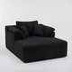 60" Chaise Lounge Chair, Oversized Boneless Corduroy Sofa Bed with Deep ...