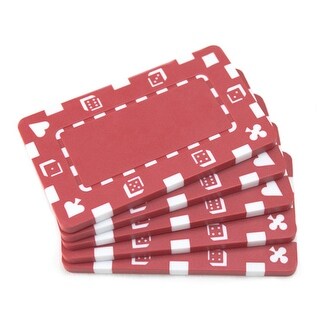 5 Red Rectangular Poker Chips - Bed Bath & Beyond - 20857415